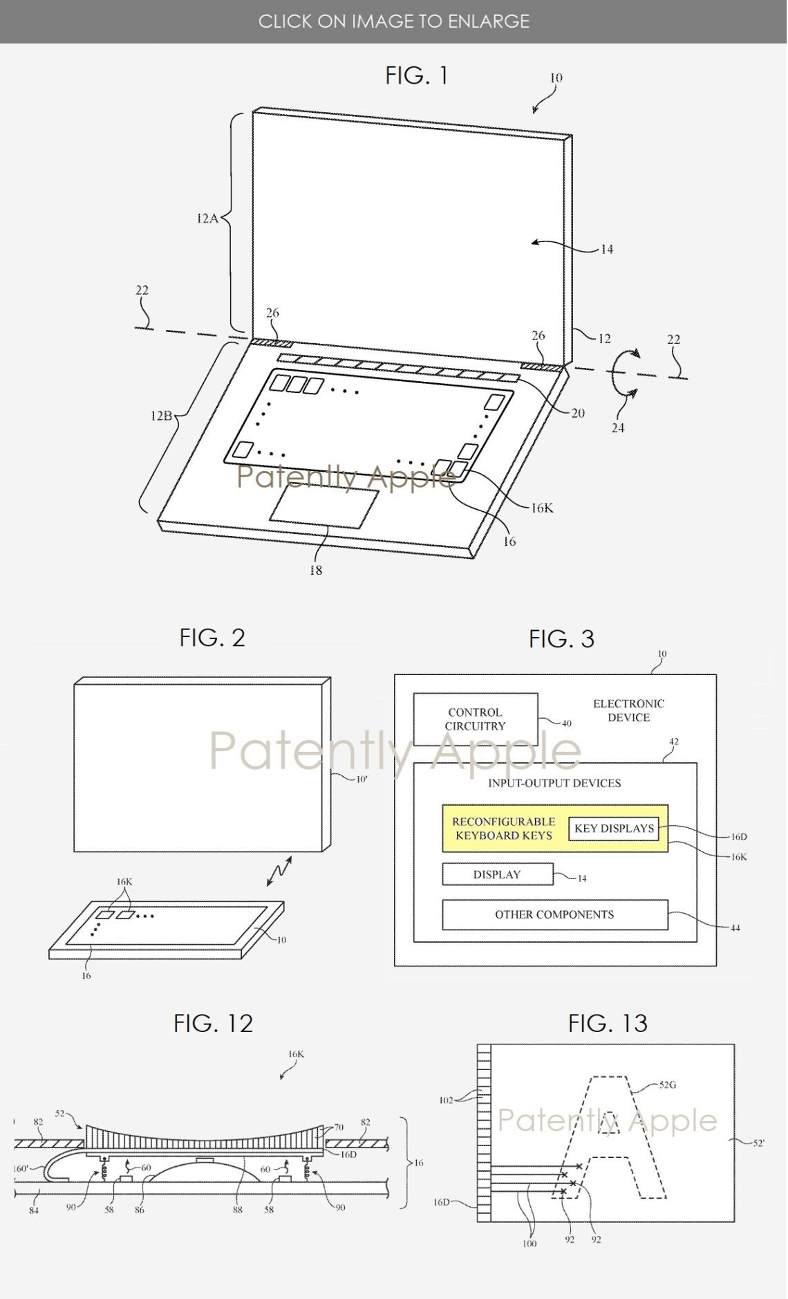 Apple patents a keyboard with tiny displays as configurable keys
